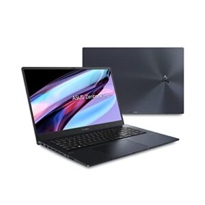 asus zenbook pro 17 17.3” touch display, 165hz refresh rate, amd ryzen 9 6900hx cpu, geforce rtx 3050 graphics, 16gb ram, 1tb ssd, windows 11 home, tech black, um6702rc-ds94t