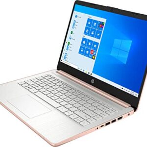 2022 Newest HP Premium 14-inch HD Laptop| Intel Celeron N4020 to 2.8GHz 8GB RAM 128GB(64GB SSD+ 64GB Card)| Webcam Bluetooth HDMI USB-C Wi-Fi| Win 11 S with 1 Year MS 365| LIONEYE Bundle| Rose Gold