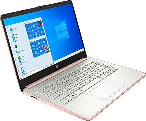 2022 Newest HP Premium 14-inch HD Laptop| Intel Celeron N4020 to 2.8GHz 8GB RAM 128GB(64GB SSD+ 64GB Card)| Webcam Bluetooth HDMI USB-C Wi-Fi| Win 11 S with 1 Year MS 365| LIONEYE Bundle| Rose Gold