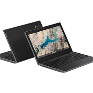 Lenovo 100E Chromebook 2ND Gen 81QB000AUS Laptop Computer, 11.6" HD (1366 X 768) Display, MediaTek MT8173C Processor, 4GB RAM, 16GB eMMC TLC SSD, Powervr GX6250, Chrome OS, Black (Renewed)