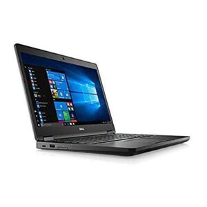 dell latitude 5480 14-inch laptop, intel core i5 6300u 2.4ghz, 8gb ddr4, 256gb m.2 ssd, usb type-c, hdmi, webcam, windows 10 (renewed)