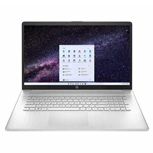 hp light thin laptop, 17.3 brightview touchscreen, 6 core amd ryzen 5 5500u 4ghz >i7 1065g7 , type silver hp 17 hp 17