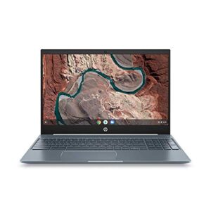 hp chromebook 15.6″ full hd 1920 x 1080 touchscreen intel core i3-8130u intel uhd graphics 620 4gb sdram 128gb emmc audio by b&o ceramic white/cloud blue backlit keyboard chrome os (renewed)