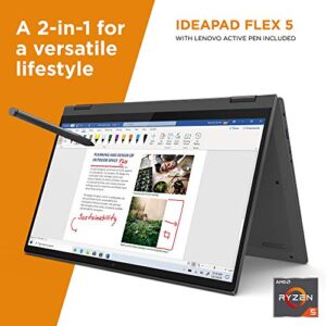 Lenovo Flex 5 14 2-in-1 Laptop, 14.0" FHD Touch Display, AMD Ryzen 5 4500U, 16GB RAM, 256GB Storage, AMD Radeon Graphics, Digital Pen Included, Win 10