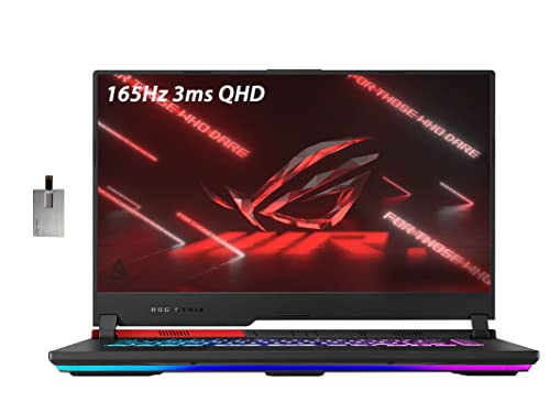 ASUS 2022 ROG Strix G15 Advantage Edition 15.6" QHD 165Hz Gaming Laptop, AMD Ryzen 9 5980HX, 64GB RAM, 4TB PCIe SSD, RGB Backlit Keyboard, Radeon RX 6800M, Windows 11 Pro , Black, 32GB USB Card