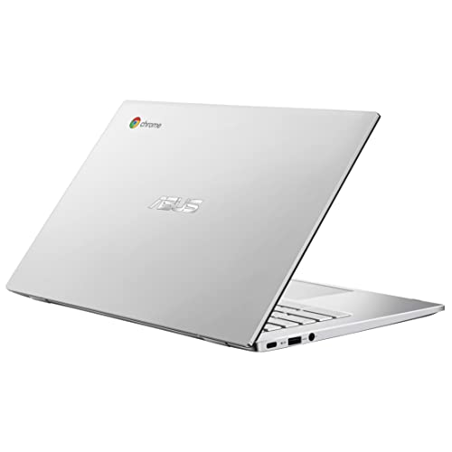 ASUS Chromebook C425 14" FHD Laptop Computer, Intel Core m3-8100Y up to 3.4GHz, 8GB RAM, 64GB eMMC, 802.11AC WiFi, Bluetooth, Backlit Keyboard, Silver, Chrome OS, BROAG USB Extension Cable