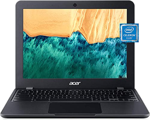 Acer Chromebook 512 Laptop, 12 Inch HD Display, Intel Dual core Processor, 4GB DDR4 RAM, 32GB eMMC, WiFi 5, Chrome OS, Bundle with JAWFOAL