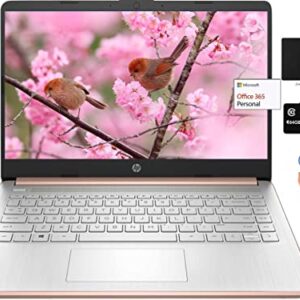 HP Newest 14" Touchscreen Laptop, Intel Dual-Core N4020, 8GB RAM, 128GB Storage(64GB eMMC+64GB Micro SD), Webcam, 1Yr Office w/ Accessories(Rose Gold)