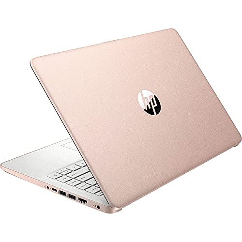 HP Newest 14" Touchscreen Laptop, Intel Dual-Core N4020, 8GB RAM, 128GB Storage(64GB eMMC+64GB Micro SD), Webcam, 1Yr Office w/ Accessories(Rose Gold)