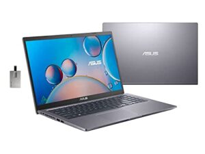 asus 2022 vivobook f515 15.6″ fhd laptop, intel core i3 1115g4 processor, 12gb ddr4, 512gb pcie ssd, intel hd graphics, bluetooth, win 11 s, slate grey, 32gb snowbell usb card