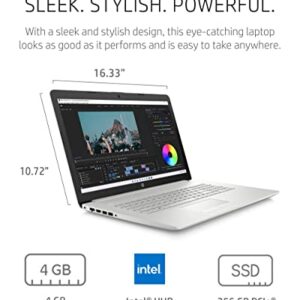 HP 17 Laptop PC, 11 Generation Intel Core, 4 GB RAM, 256 GB SSD, UHD Graphics, 17.3" HD+ Display, Windows 11 Home, Wi-Fi & Bluetooth Combo, 7 Ports, Long Battery Life, HD Webcam 17-by4025nr 2022