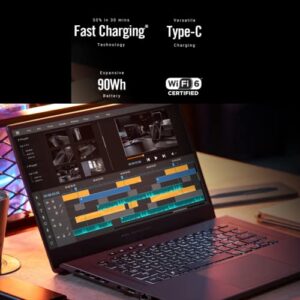 ASUS ROG Zephyrus G15 Slim Flagship Gaming Laptop, 15.6" 165Hz QHD (2560x1440) 100% DCI-P3 Pantone, AMD Ryzen 9 5900HS 8 Cores, GeForce RTX 3060, RGB Backlit KB, Wi-Fi 6 (40GB RAM | 2TB PCIe SSD)