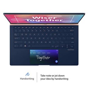 Asus ZenBook 14 Ultra-Slim Laptop 14 Full HD NanoEdge Bezel, Intel Core i7-1065G7, 8GB RAM, 512GB PCIe SSD, NumberPad, Thunderbolt 3, Windows 10 Home, Pine Grey, UX425JA-EB71 (Renewed)