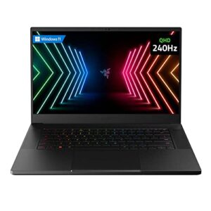 razer blade 15 gaming laptop: nvidia geforce rtx 3070 – 11th gen intel 8-core i7 cpu – 15.6” qhd 240hz – 16gb ram – 1tb ssd – windows 11 – cnc aluminum – chroma rgb – thx spatial audio