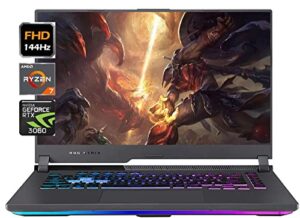 asus rog strix 15.6″ fhd 144hz gaming laptop newest, 8 cores amd ryzen 7 4800h beat i7-10750h, 24gb ram 1tb ssd, geforce rtx 3060, rgb backlit keyboard, wifi 6, win11 +cue accessories