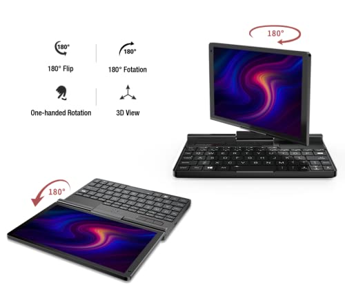 GPD Pocket 3 Mini Laptop 8" Touch Screen Aluminum Shell UMPC Win 11 Home OS 11th Core CPU I7-1195G7 16GB/1TB (Amber Black)