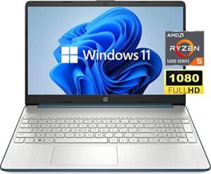 2022 hp pavilion 15.6″ fhd ips laptop, amd ryzen 5 5500u, 8gb ram, 512gb ssd, wifi 6, hdmi, webcam, numeric keypad, windows 11, horizon blue, long battery life