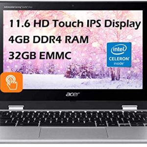 Acer 11.6" Touchscreen Convertible Spin 311 Chromebook Laptop, 32GB Storage, Silver (CP311-3H-K23X)