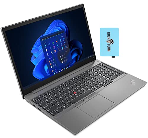 Lenovo ThinkPad E15 Gen 4 Home & Business Laptop (Intel i5-1235U 10-Core, 24GB RAM, 1TB PCIe SSD, Intel UHD, 15.6" 60Hz Full HD (1920x1080), WiFi, Bluetooth, Webcam, Win 11 Pro) with Dockztorm Hub