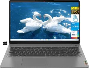 2022 lenovo ideapad 3 15 laptop, 15.6″ fhd touchscreen, 11th intel quad-core i5-1135g7 (beats i7-1065g7), 12gb ram, 512gb pcie ssd, backlit keyboard, wifi 6, hdmi, windows, goldoxis card