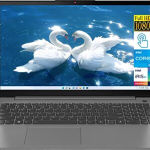 2022 Lenovo IdeaPad 3 15 Laptop, 15.6" FHD Touchscreen, 11th Intel Quad-Core i5-1135G7 (Beats i7-1065G7), 12GB RAM, 512GB PCIe SSD, Backlit Keyboard, WiFi 6, HDMI, Windows, Goldoxis Card