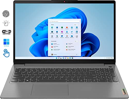 2022 Lenovo IdeaPad 3 15 Laptop, 15.6" FHD Touchscreen, 11th Intel Quad-Core i5-1135G7 (Beats i7-1065G7), 12GB RAM, 512GB PCIe SSD, Backlit Keyboard, WiFi 6, HDMI, Windows, Goldoxis Card