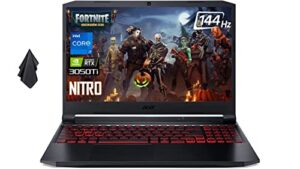 acer nitro 5 15.6″ fhd 144hz gaming notebook, intel core i7-11800h processor, nvidia geforce rtx 3050 ti, 4 ports, killer wi-fi, backlit keyboard, hdmi, webcam, win 11 home (32gb ram | 1tb ssd)