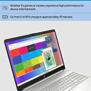 [Windows 11 Pro] HP 15 15.6" HD Business Laptop Computer, 8-Core AMD Ryzen 7 5700U (Beats i7-1180G7), 64GB RAM, 1TB PCIe SSD, Numeric Keypad, Fast Charge, Wi-Fi 6, Bluetooth, Long Battery Life, w/Hub