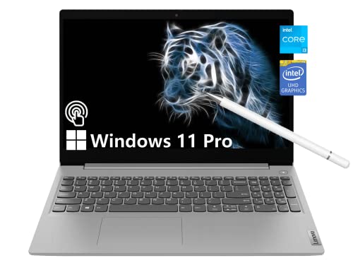 Lenovo IdeaPad 3i Business Laptop, 15.6" HD Touchscreen Display, Intel Core i3-1115G4, Windows 11 Pro, 12GB RAM, 256GB SSD, HDMI, Dolby Audio, SD Card Reader, Long Battery Life, PC Mall Stylus Pen