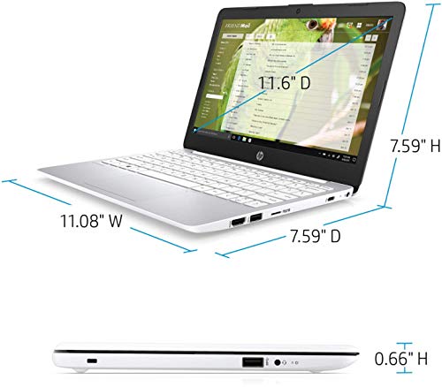 2020 Newest HP Stream 11.6 inch HD Laptop, Intel Celeron N4000, 4 GB RAM, 64 GB eMMC, Webcam, HDMI, Windows 10 (Renewed)