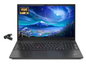 lenovo thinkpad e15 gen 2 business laptop, 15.6″ fhd ips non-touch display, amd ryzen 7 4700u, windows 10 pro, 256gb ssd, 16gb ram, tech deal usb