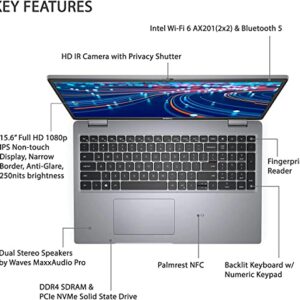 Dell Latitude 5520 15.6" Touchscreen Notebook, Intel Core i7-1185G7, 16GB DDR4 RAM, 512GB SSD, Intel Iris Xe Graphics, Windows 10 Pro (9D00Y)