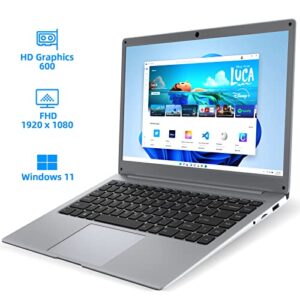 Jumper Laptop 14 Inch Laptops 12GB RAM 256GB ROM SSD Windows 11 Notebook Computer with FHD 1080P Display, 14nm Intel Celeron,Dual speakers,Full Size Keyboard,Large Battery 35520mWH - One Year Warranty