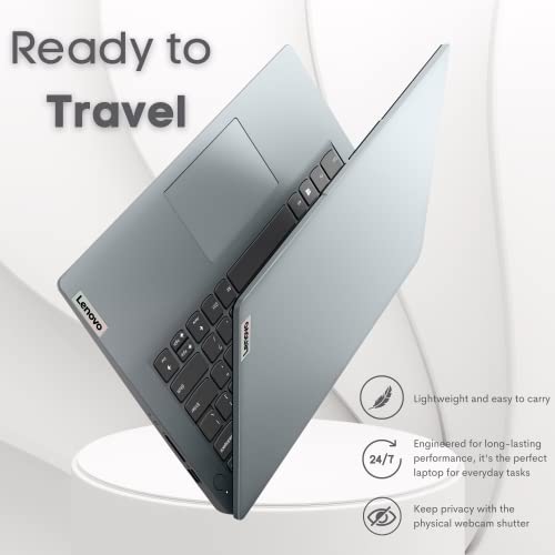 Lenovo IdeaPad 1i Multitasking Laptop, 14" HD Display, 4GB RAM, 256GB Storage, Intel Pentium N5030 Processor Upto 3.1GHz,1 Year Office365,10Hrs Battery Life and Rapid Charge, Type-C, HDMI, Win11