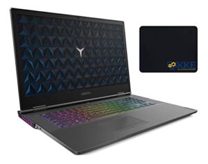 lenovo legion y740 gaming laptop, 17.3″ full hd ips 144hz screen, intel core i7-9750h processor, nvidia geforce gtx 1660 ti, 16gb ram, 256gb ssd + 1tb hdd, rgb backlit keyboard, windows 10 home, black