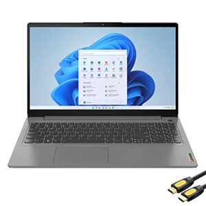 lenovo ideapad 3i laptop, 15.6″ fhd micro-edge display, pentium gold 7505 (beat i3-1005g1), 8gb ddr4 ram, 256gb pcie ssd, usb-c, hdmi, wifi 6, 4-in-1 card reader, keypad, webcam, arctic grey, win 11