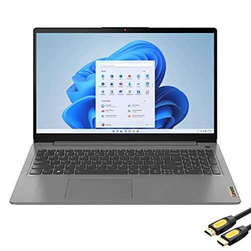 Lenovo Ideapad 3i Laptop, 15.6" FHD Micro-Edge Display, Pentium Gold 7505 (Beat i3-1005G1), 8GB DDR4 RAM, 256GB PCIe SSD, USB-C, HDMI, WiFi 6, 4-in-1 Card Reader, Keypad, Webcam, Arctic Grey, Win 11