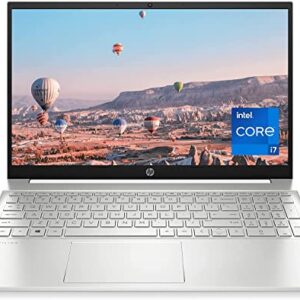 HP 2022 Pavilion 15.6" FHD IPS Touchscreen Laptop 12th Intel 12-Core i7-1260P Iris Xe Graphics 32GB DDR4 2TB NVMe SSD HDMI2.0 WiFi AX USB-C Backlit KB Fingerprint Windows 11 Pro w/ RE Accessories