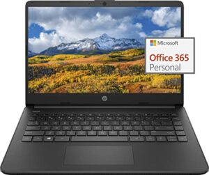 hp 2022 newest 14in ultra light laptop, intel n4020 processor(up to 2.8ghz), 8gb ram, 128gb storage(64gb emmc+64gb micro sd), 1 year office 365, webcam, hdmi, wifi, usb-a&c, google classroom or zoom