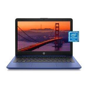 HP Stream 11" Laptop, Intel Celeron N4020, Intel UHD Graphics 600, 4 GB RAM, 64 GB SSD, Windows 11 Home in S mode (11-ak0030nr, Royal blue)