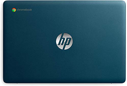 HP Newest Laptop X360 14a Chromebook 14" HD Touchscreen, Intel Quad Core N4120, 4GB DDR4 64GB eMMC WiFi HD Webcam Stereo Speakers Bluetooth 5.0 FD Pen Forest Teal