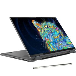 lenovo yoga 7i 16” 2.5k touchscreen 2-in-1 laptop, 12th intel evo platform 12-core i5-1240p, 8gb lpddr5 ram, 512gb ssd, iris xe graphics, backlit kb, fp, win11 h, w/ stylus pen storm grey