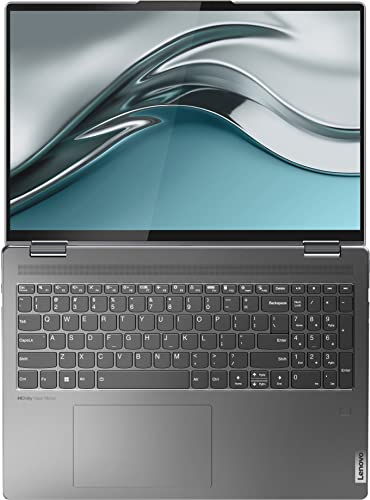 Lenovo Yoga 7i 16'' 2.5K Touchscreen 2-in-1 Laptop, 12th Intel Evo Platform 12-Core i5-1240P, 8GB LPDDR5 RAM, 512GB SSD, Iris Xe Graphics, Backlit KB, FP, Win11 H, W/ Stylus Pen Storm Grey