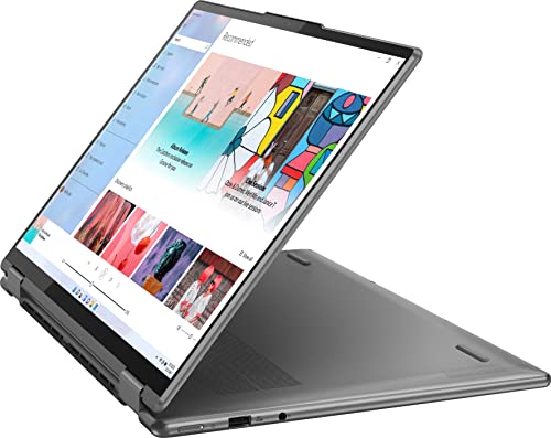 Lenovo Yoga 7i 16'' 2.5K Touchscreen 2-in-1 Laptop, 12th Intel Evo Platform 12-Core i5-1240P, 8GB LPDDR5 RAM, 512GB SSD, Iris Xe Graphics, Backlit KB, FP, Win11 H, W/ Stylus Pen Storm Grey