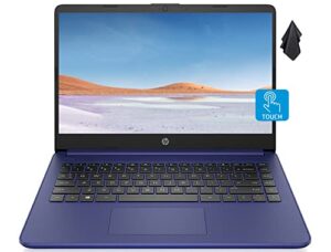 2022 hp pavilion laptop, 14-inch hd touchscreen, amd 3000 series processor, long battery life, webcam, hdmi, windows 10 + one year of office365 (14, 16gb ram | 576gb storage, blue)