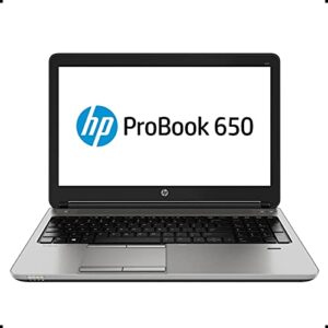 hp probook 650 g1 15.6 inch business laptop pc, intel core i5 4300m up to 3.3ghz, 16 gb ddr3l, 256 gb ssd, wifi, dvd, vga, dp, win 10 pro 64 bit-multi-language supports english/spanish/french(renewed)