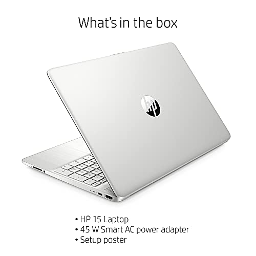 HP 2022 15.6'' FHD Laptop Computer AMD 6-Core Ryzen 5 5500U (Beat i5-1035G1) AMD Radeon Graphics 16GB DDR4 512GB NVMe SSD USB-C HDMI WiFi AC BT HD Webcam Silver Windows 11 Pro w/RE USB