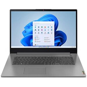 lenovo ideapad 3 17.3″ hd+ notebook computer, intel core i3-1115g4 dual-core (2 core) 3 ghz, 8gb ram, 256gb ssd, windows 11 home, arctic gray