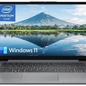 Lenovo IdeaPad 2023 Newest 14" HD Laptop Computer for Business, Quad Core Intel Pentium N5030 (Upto 3.1GHz), 4GB RAM, 128GB eMMC,WiFi, Webcam, 10+ Hours Battery, Microsoft 365, Win 11S+MarxsolCables