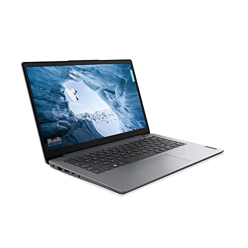 Lenovo IdeaPad 2023 Newest 14" HD Laptop Computer for Business, Quad Core Intel Pentium N5030 (Upto 3.1GHz), 4GB RAM, 128GB eMMC,WiFi, Webcam, 10+ Hours Battery, Microsoft 365, Win 11S+MarxsolCables